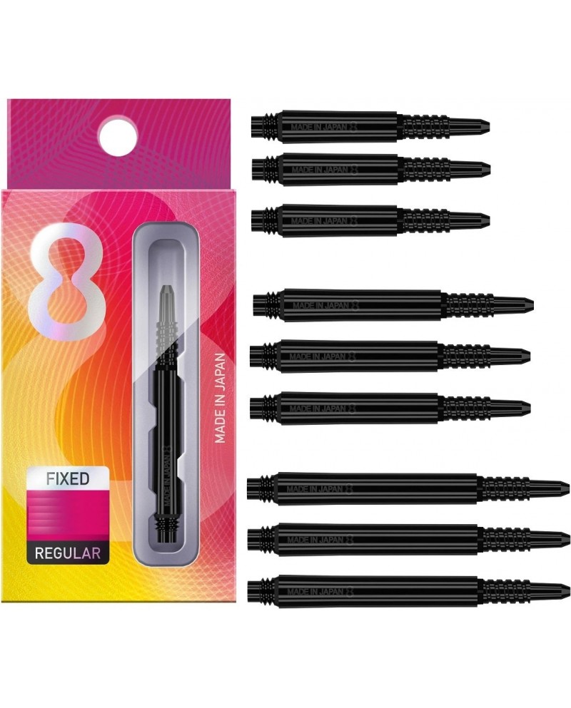 Target 8 Flight Fixed Shafts - Black